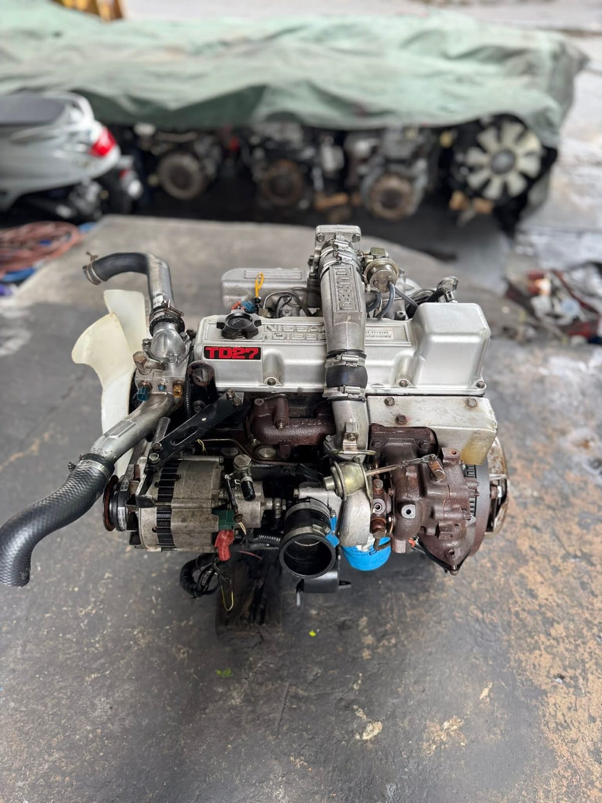 Nissan TD27 engine is a 2.7-liter diesel engine with a turbocharger ...